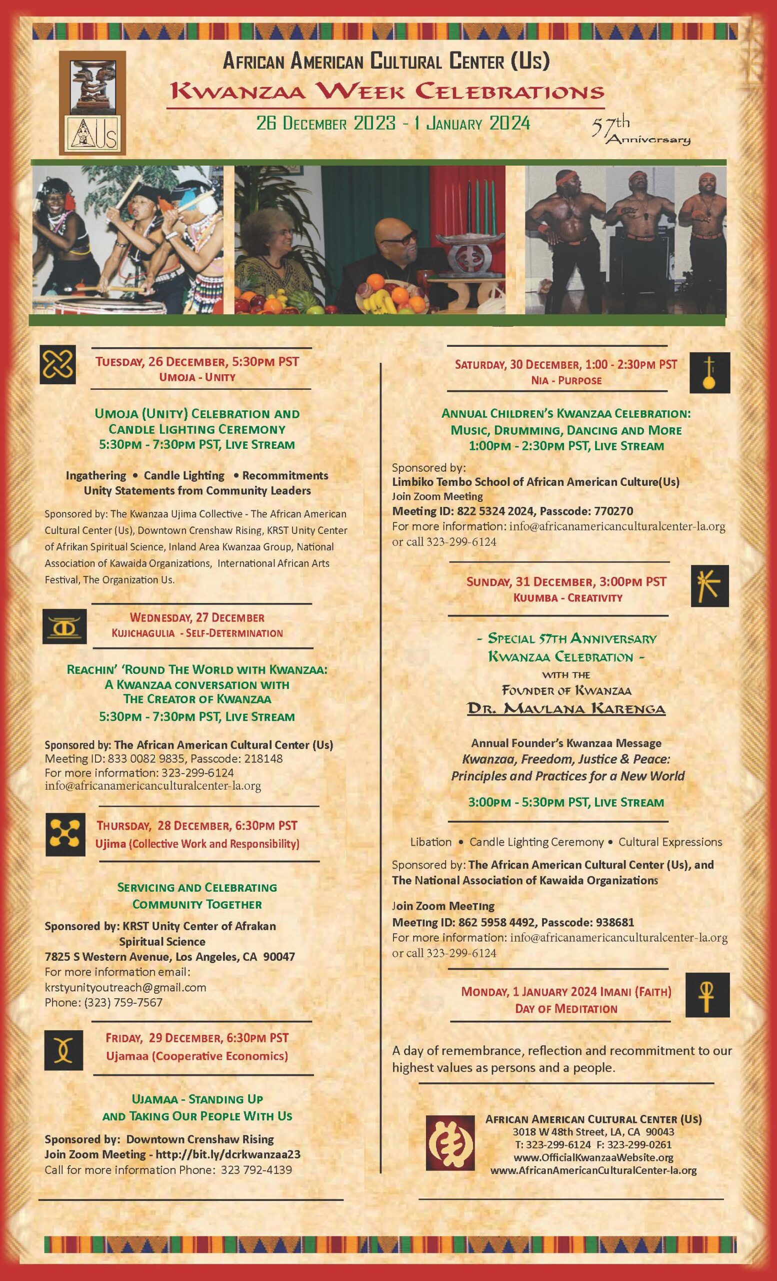 Kwanzaa Week Celebrations