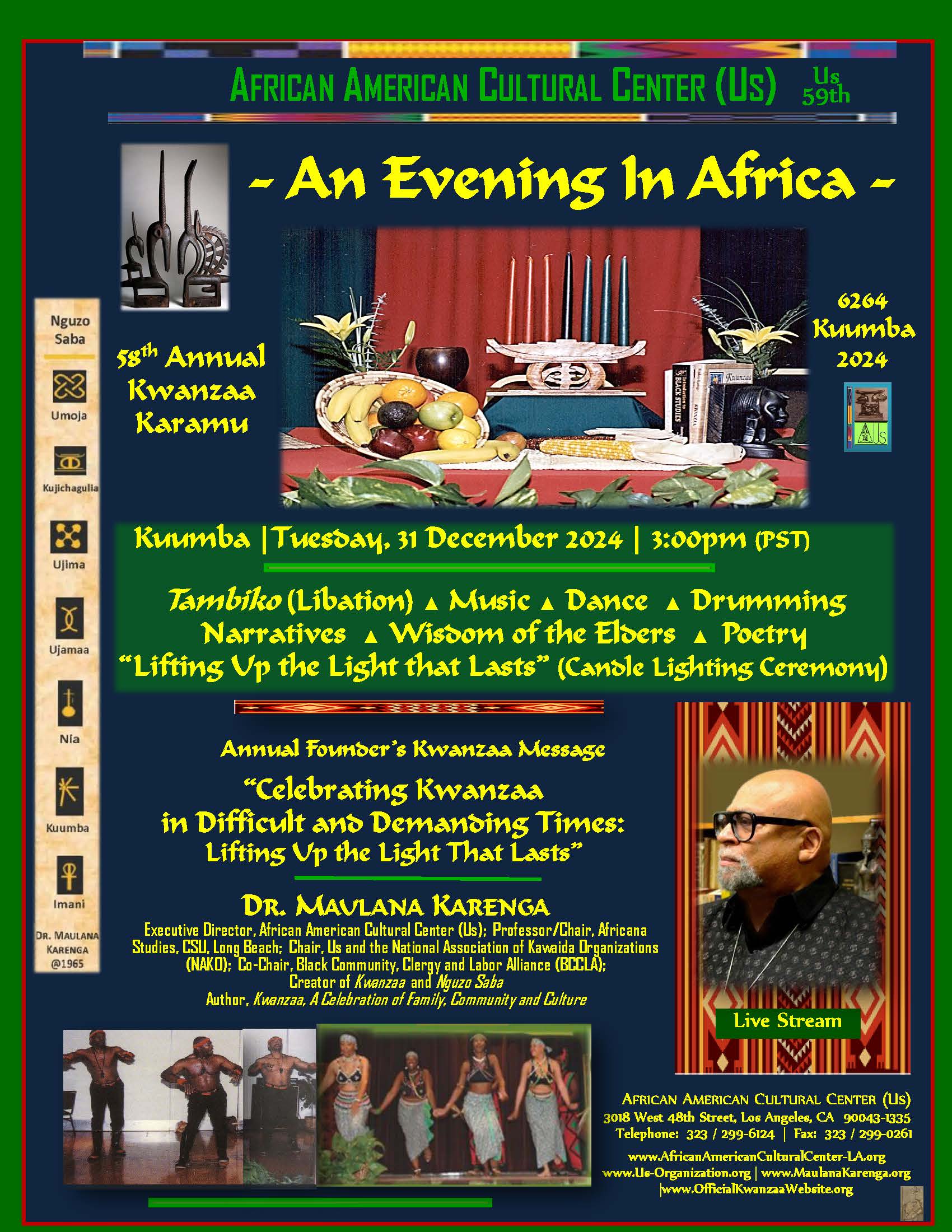 Kwanzaa Week Celebrations – African American Cultural Center-Los Angeles